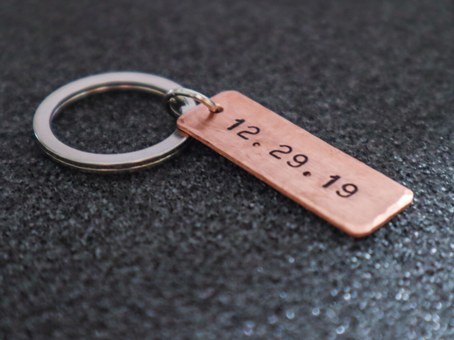 Date Keychain Anniversary Date Gift Engagement Gift Wedding | Etsy