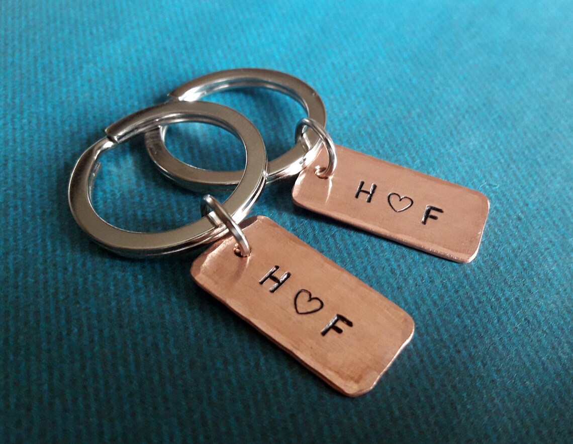 Couples Keychain Set Personalized Couples Gift Boyfriend - Etsy