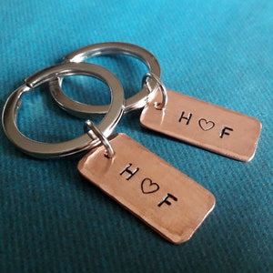 Couples Keychain Set Personalized Couples Gift Boyfriend - Etsy