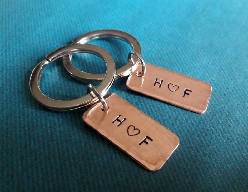 Couples Keychain Set Personalized Couples Gift Boyfriend - Etsy