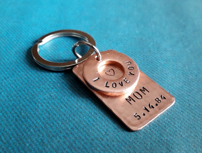 New Mom Keychain Personalized Gift for Mom Key chain Custom | Etsy