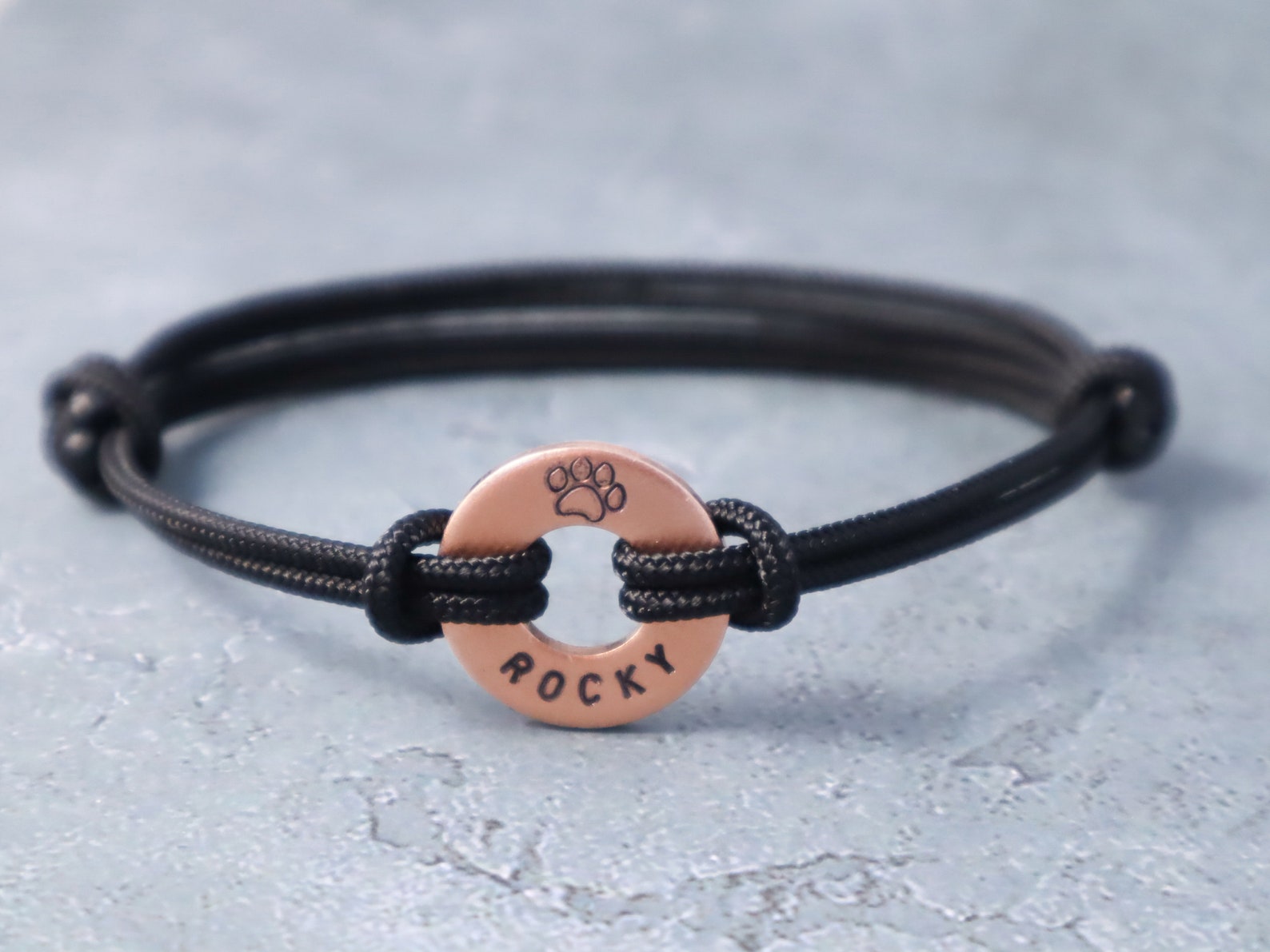 Personalized Dog Name Bracelet Dog Cat Paw Print Bracelet Dog Mom Gift ...