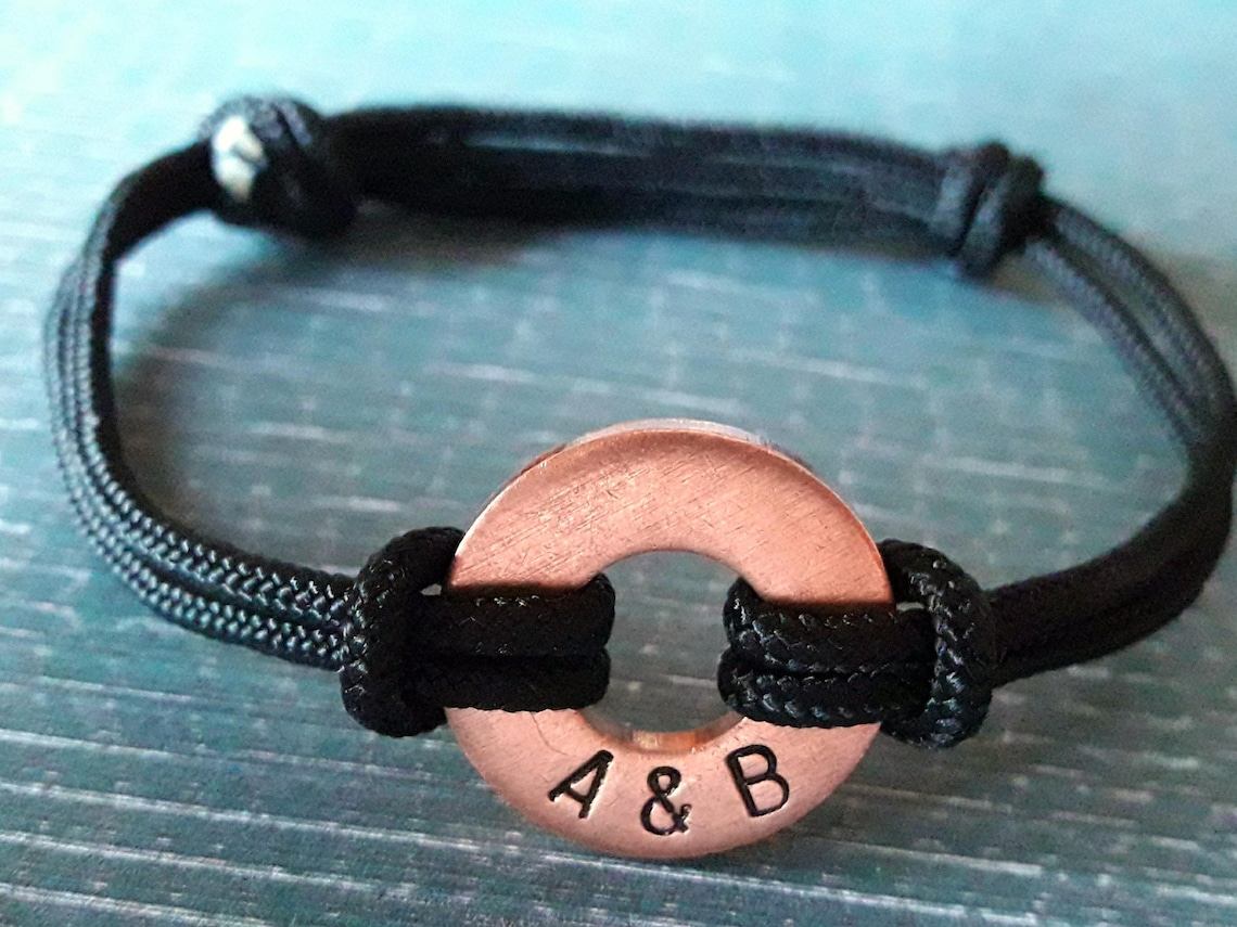Men Personalized Bracelet for Men Custom Initials Bracelet | Etsy