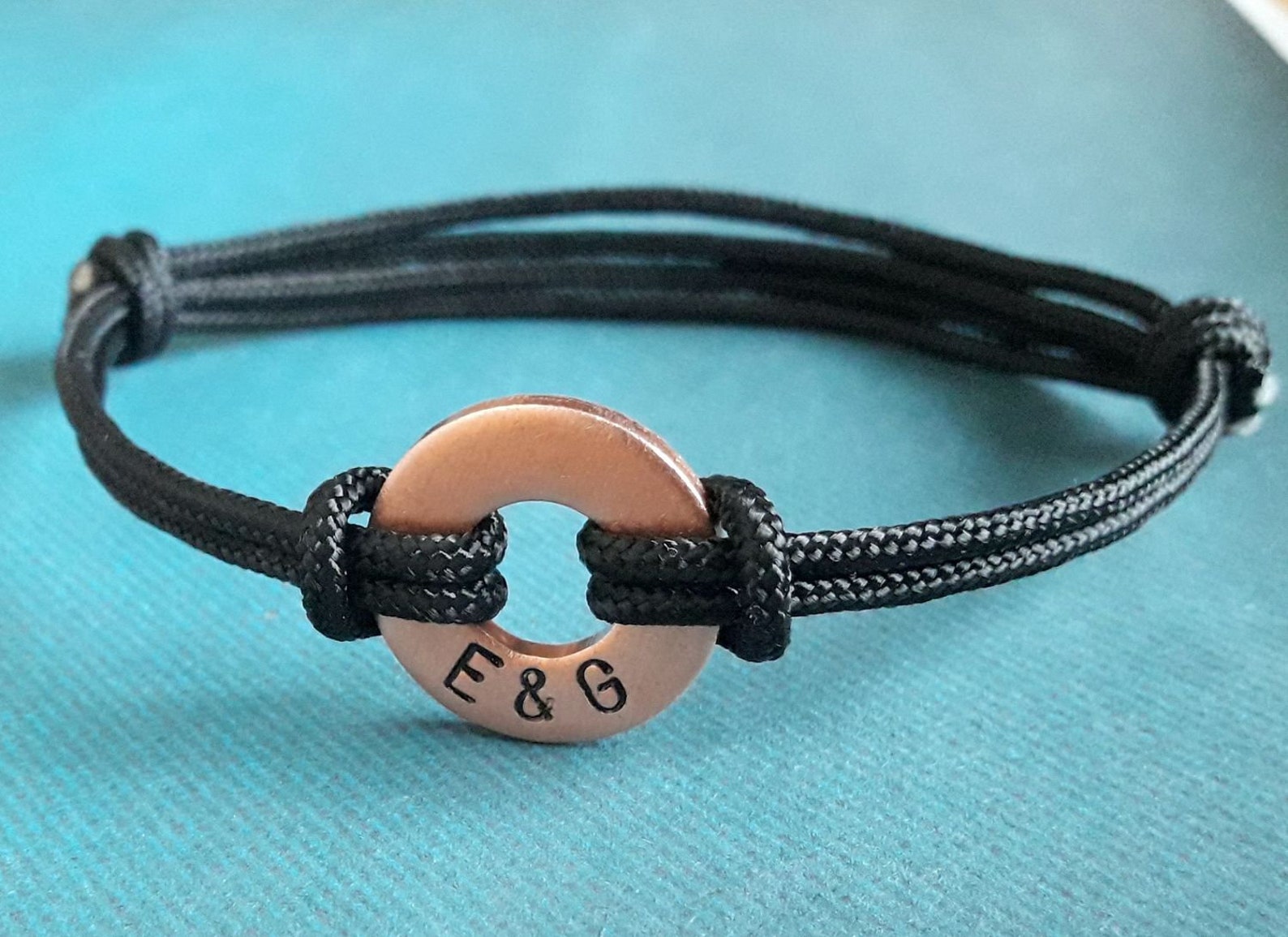 Men Personalized Bracelet for Men Custom Initials Bracelet - Etsy