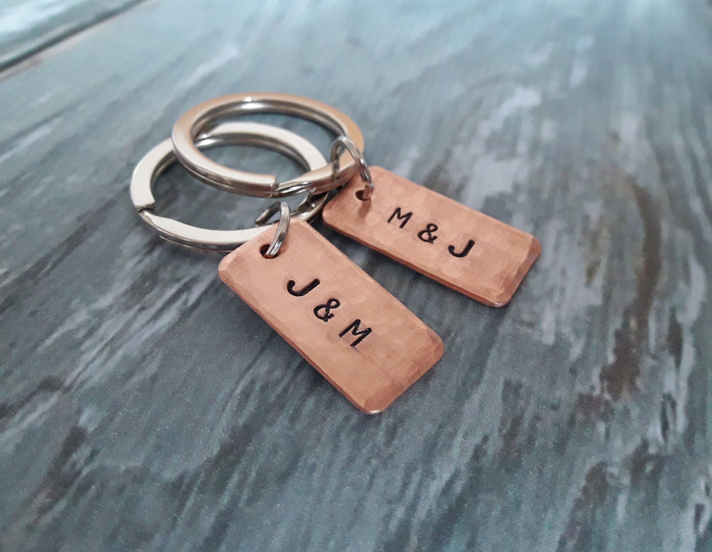 Couples Keychain Set Personalized Couples Gift Boyfriend - Etsy