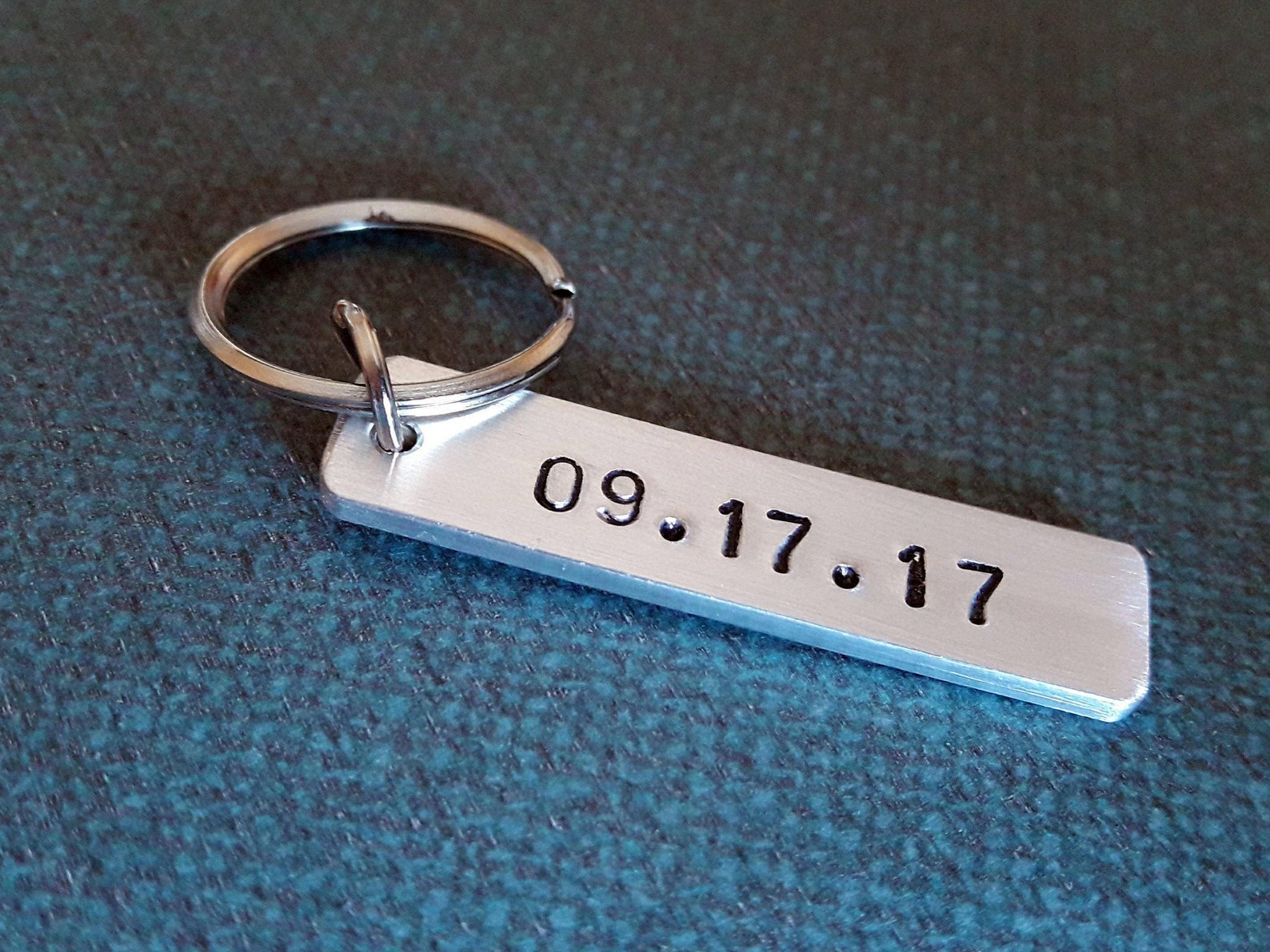 Date Keychain Anniversary Gift Birthday Gift Personalized Gift Wedding ...