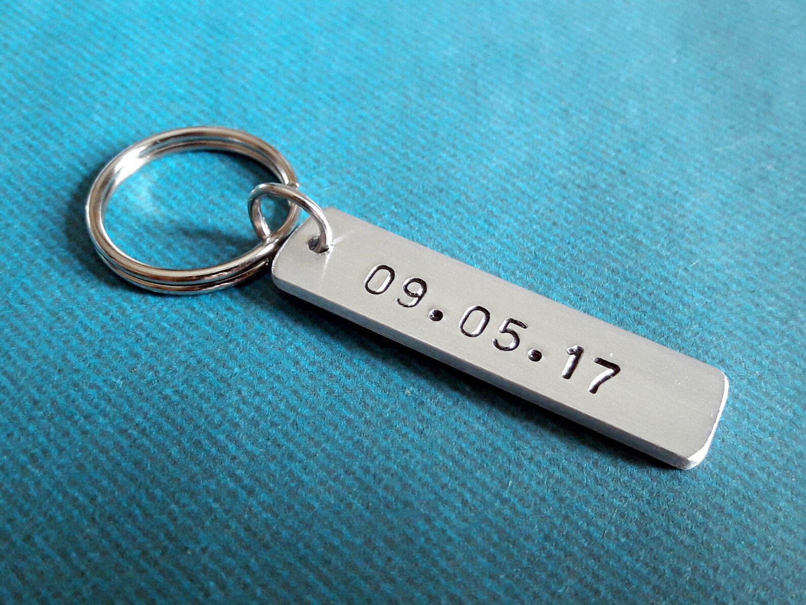 Date Keychain Anniversary Gift Birthday Gift Personalized Gift Wedding ...