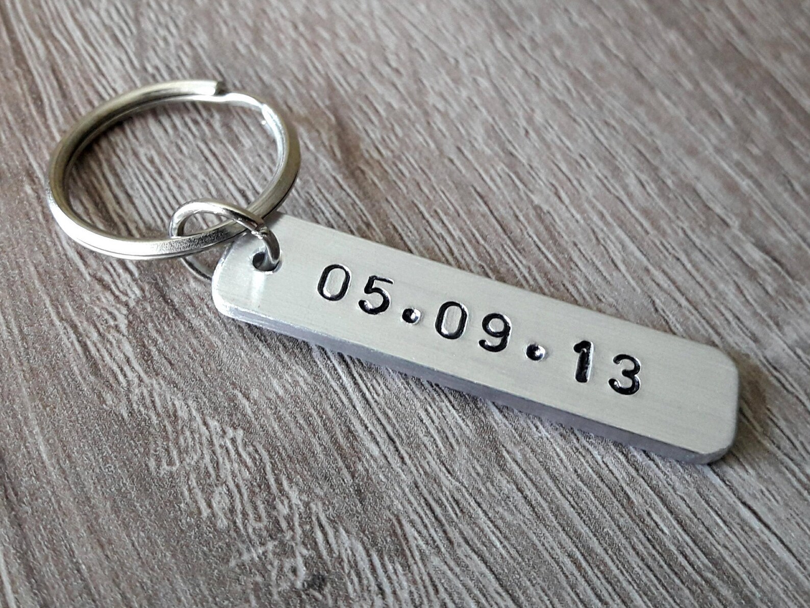 Date Keychain Anniversary Gift Birthday Gift Personalized Gift Wedding ...