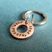 Personalized Washer Keychain Double Sided Keychain Custom Date - Etsy