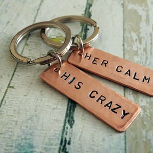 Couples Keychain Set His and Hers Gift Matching Set of 2 You - Etsy