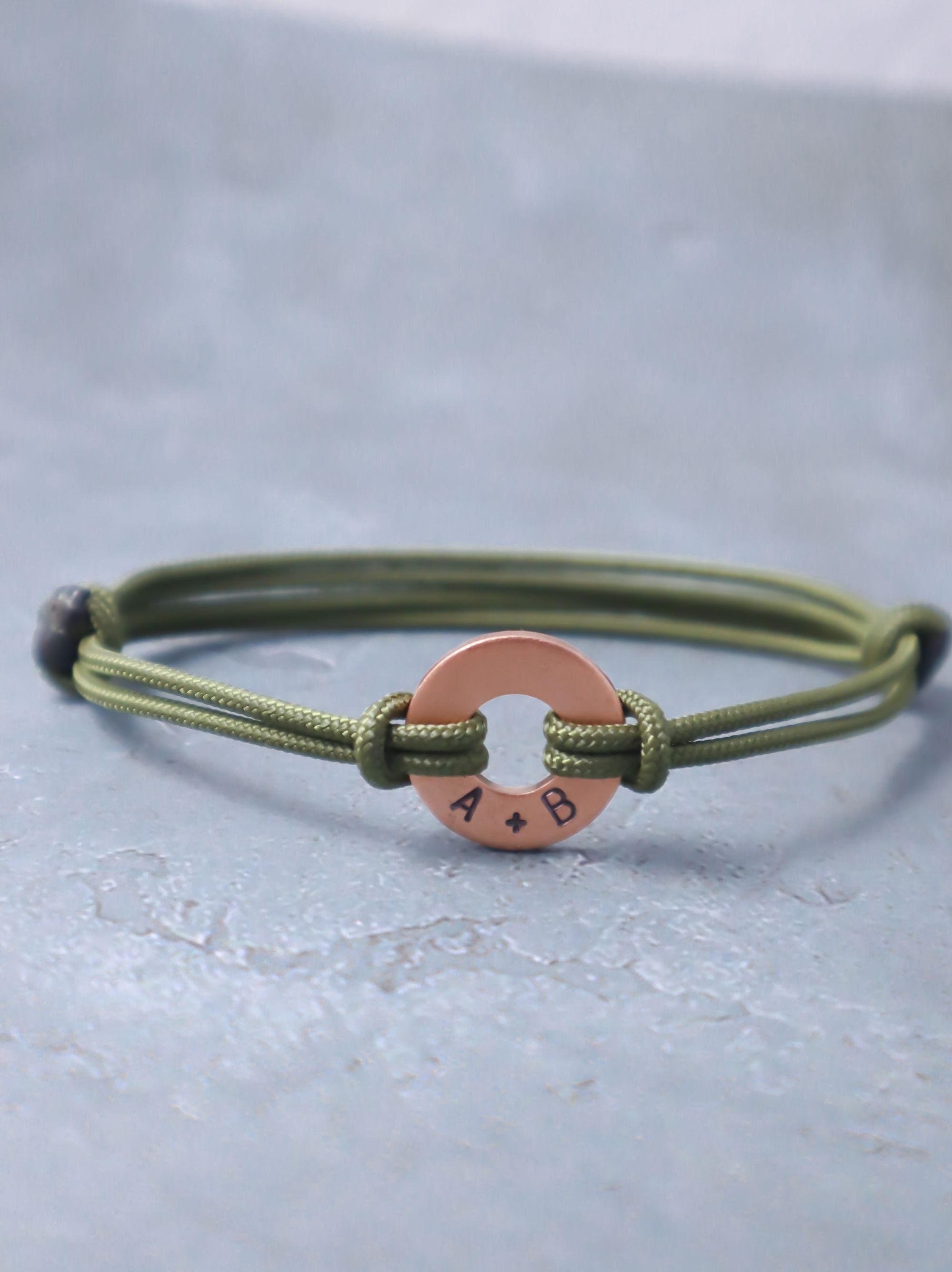 Men Personalized Bracelet for Men Custom Initials Bracelet - Etsy