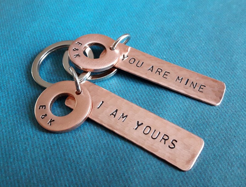 Couples Keychain Set His and Hers Gift Matching Set of 2 You - Etsy