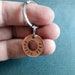Personalized Washer Keychain Double Sided Keychain Custom Date 2 Sided ...