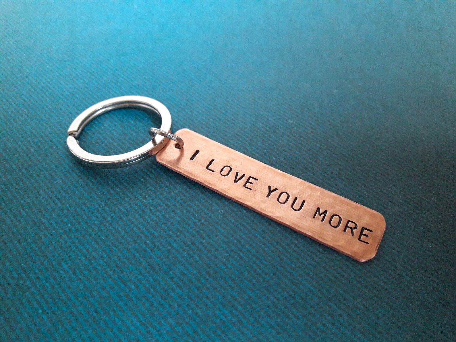 I Love You More Keychain Boyfriend Valentine Gift for His and | Etsy