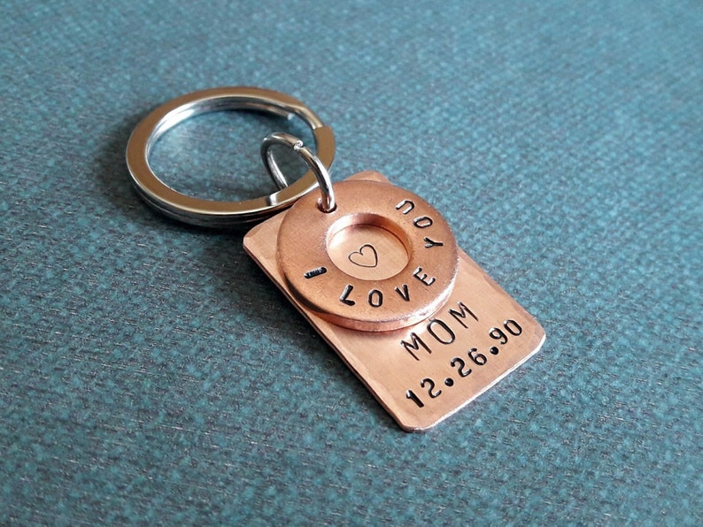 New Mom Keychain Personalized Gift for Mom Key chain Custom | Etsy