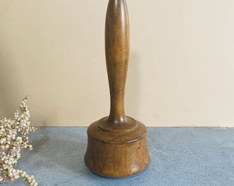 Vintage Wooden Masher, Primitive Pestle, Wood Potato Masher, Hand ...