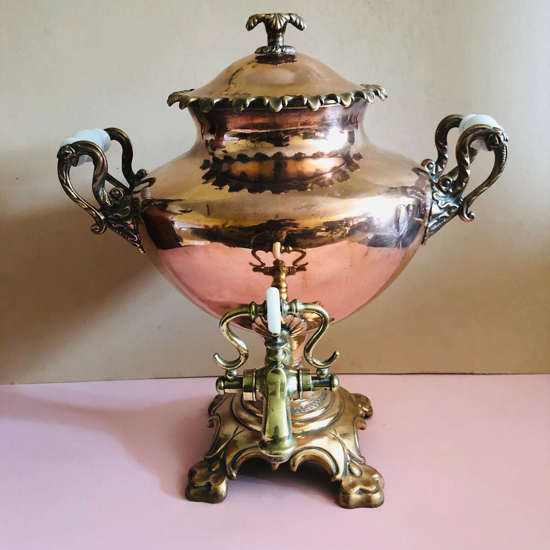 Antique Copper Samovar / Drinks Urn - Etsy