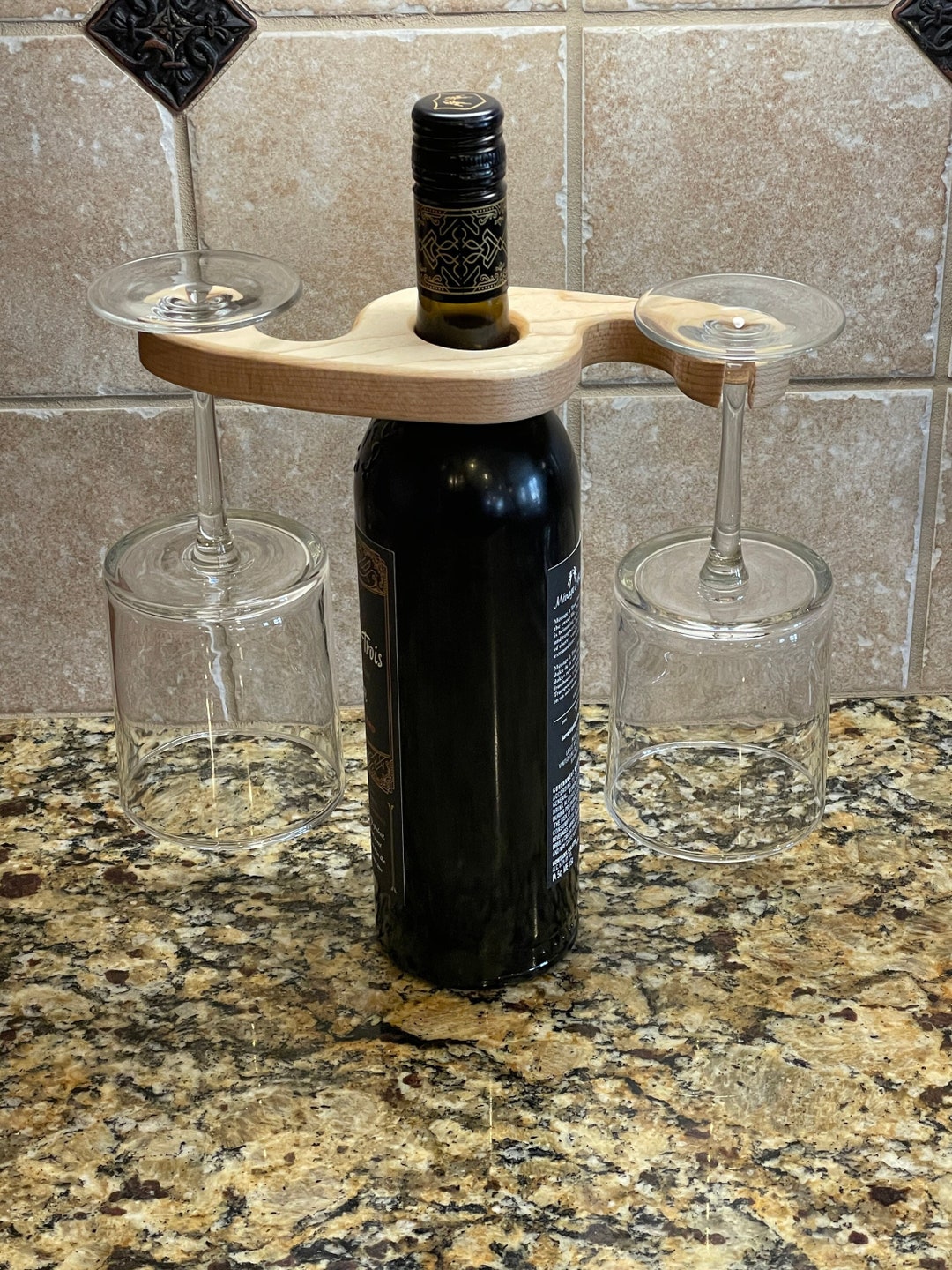 Wood Wine Glass Caddy Wine Display Handmade House Warming - Etsy