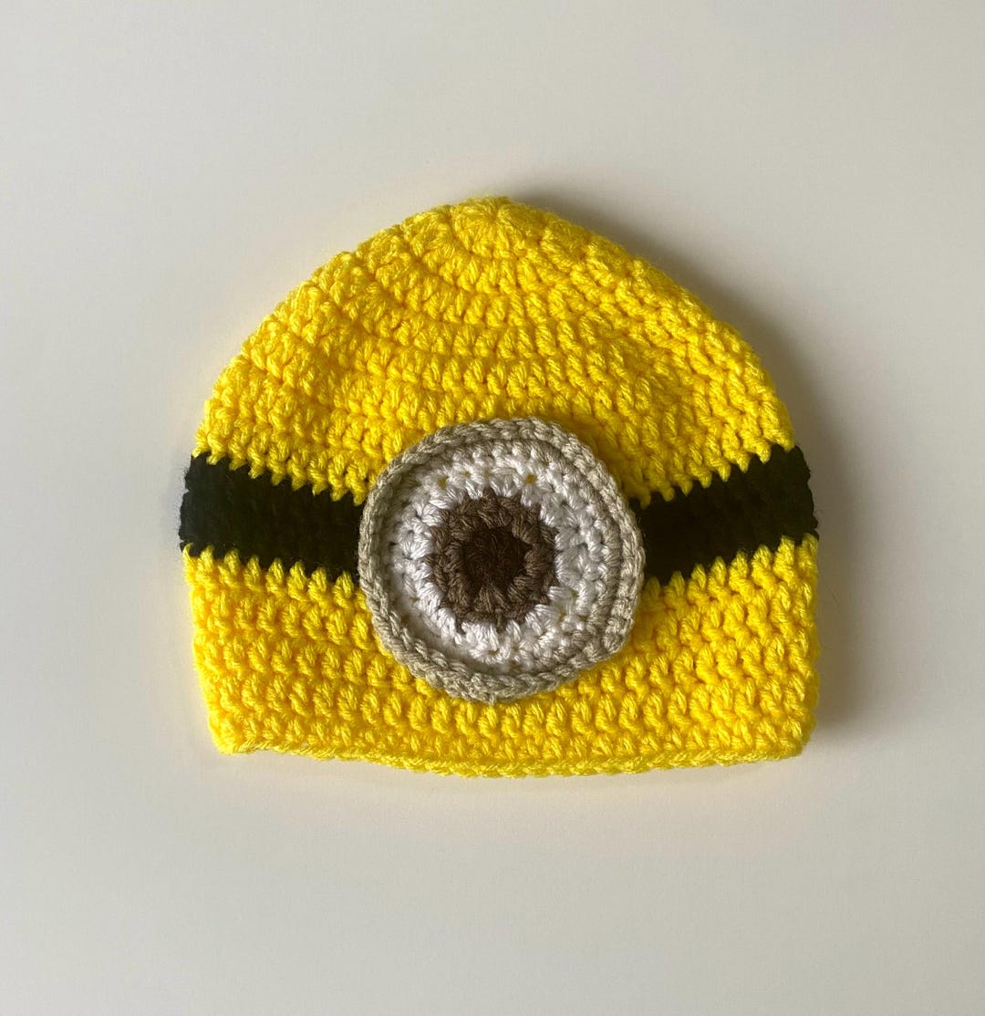 Crochet Yellow Monocle Hat - Etsy