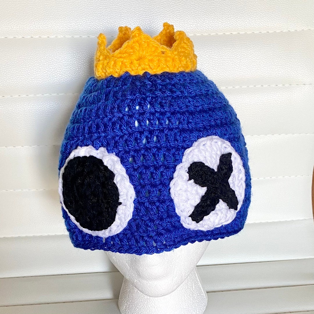 Rainbow Blue Winter Hat - Etsy