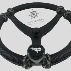 Gemlux Boat Steering Wheel, Stainless Steel, Paracord Wrapped, With ...