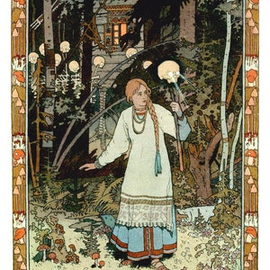 Vasilisa the Beautiful Ivan Bilibin Framed Art Print - Etsy