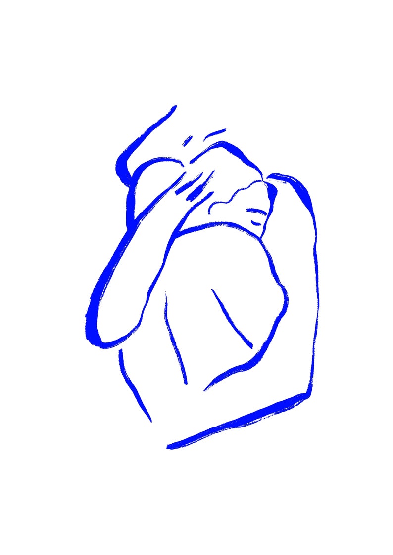 The Hug Print - Etsy