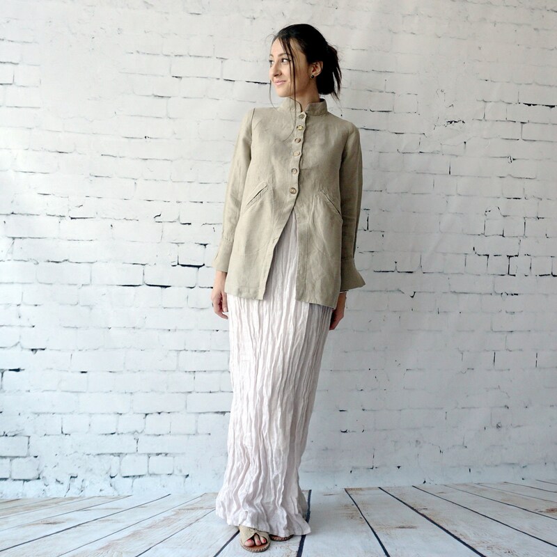 Linen Coat - Etsy