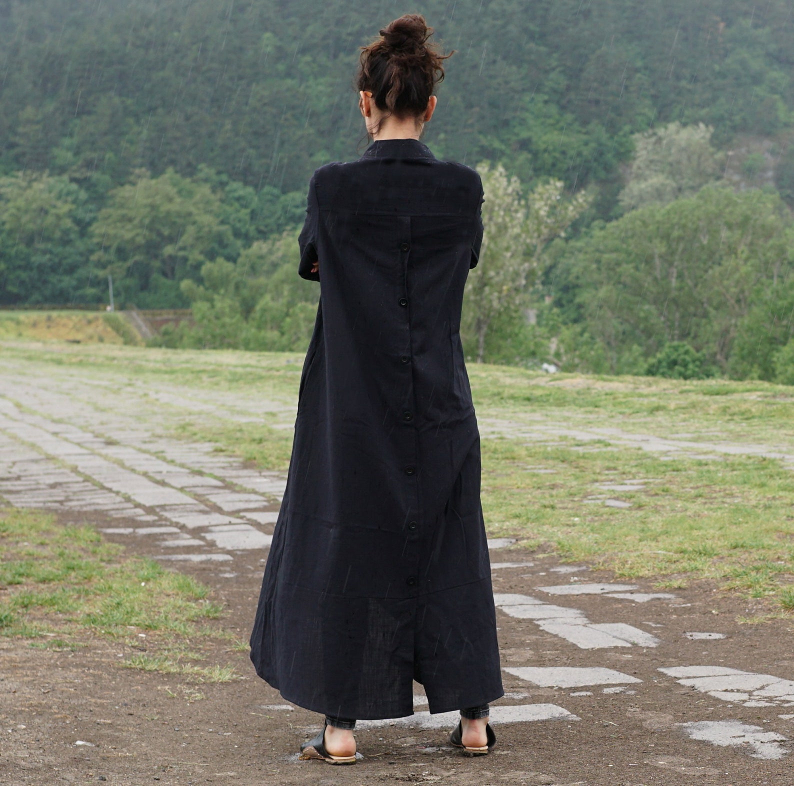 Linen Jacket, Flax Clothing, Summer Coat, Maxi Jacket, Long Summer Coat ...
