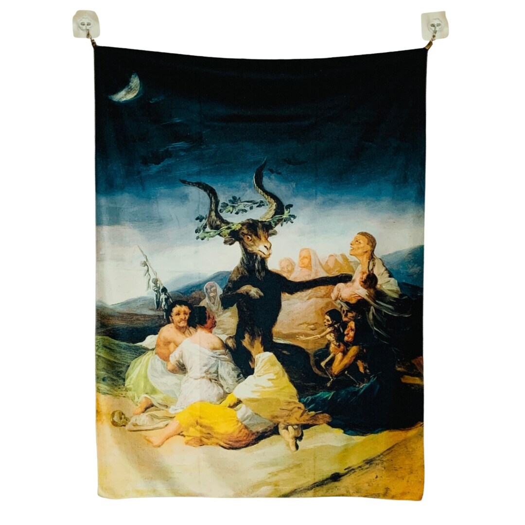 Witches' Sabbath Francisco De Goya Vintage Spanish Art Tapestry Occult ...