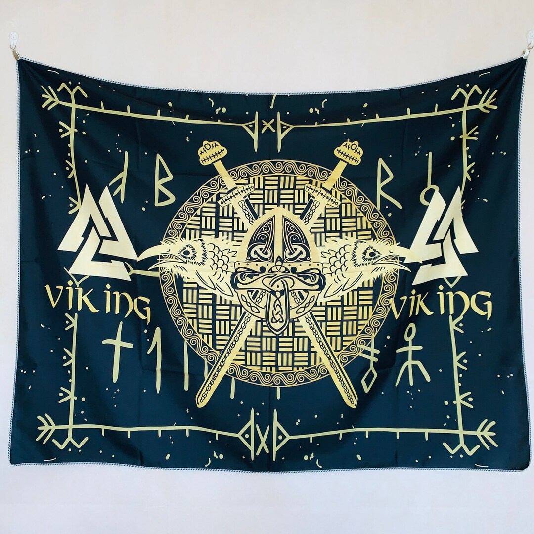 Viking Tapestry Wall Hanging Norse Mythology Home Dorm Deco Norsemen ...