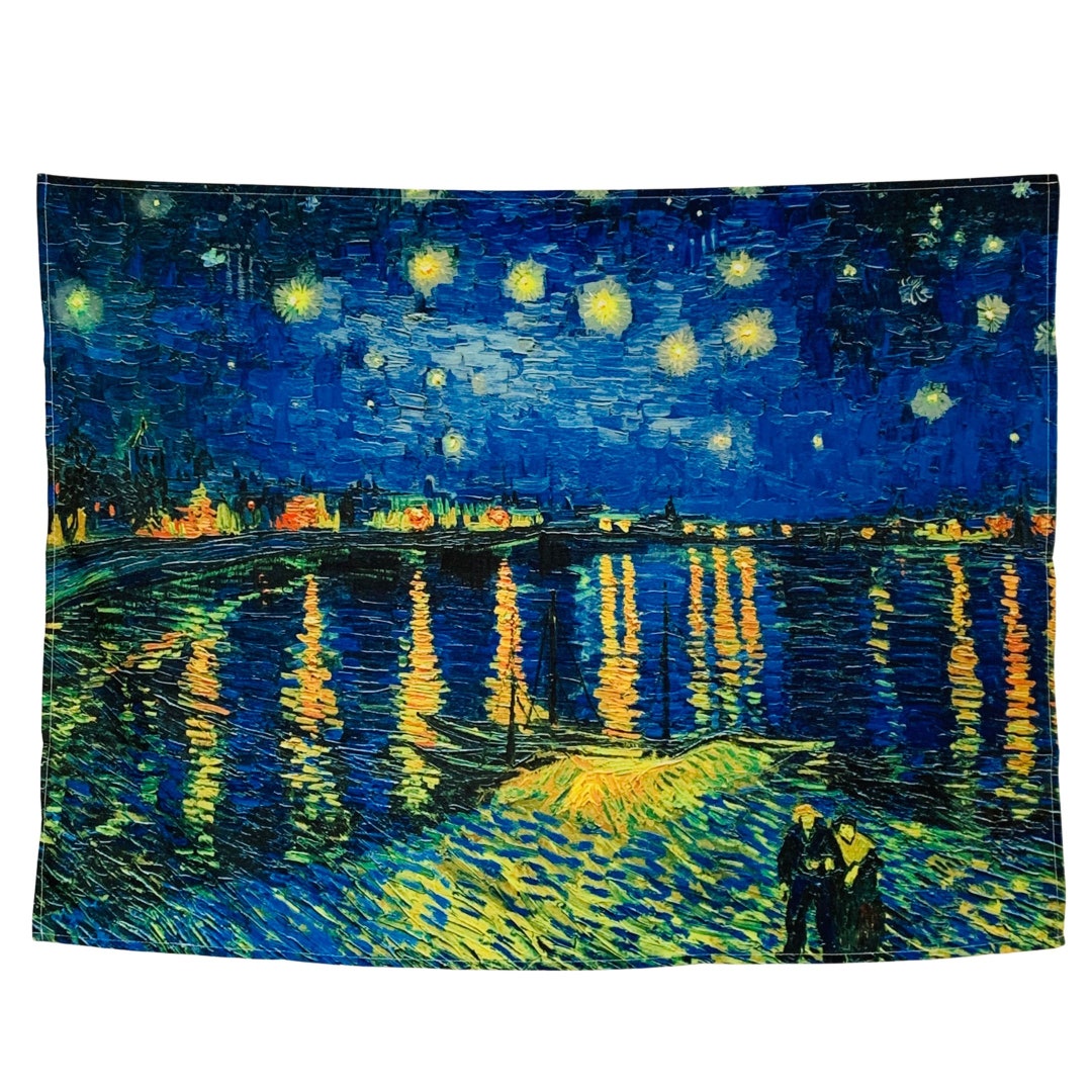 Van Gogh Starry Night Over the Rhône Tapestry Wall Hanging | Vintage ...