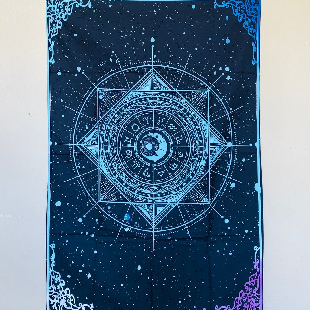 Constellation Wheel Zodiac Astrology Wall Hanging Star Chart Art ...