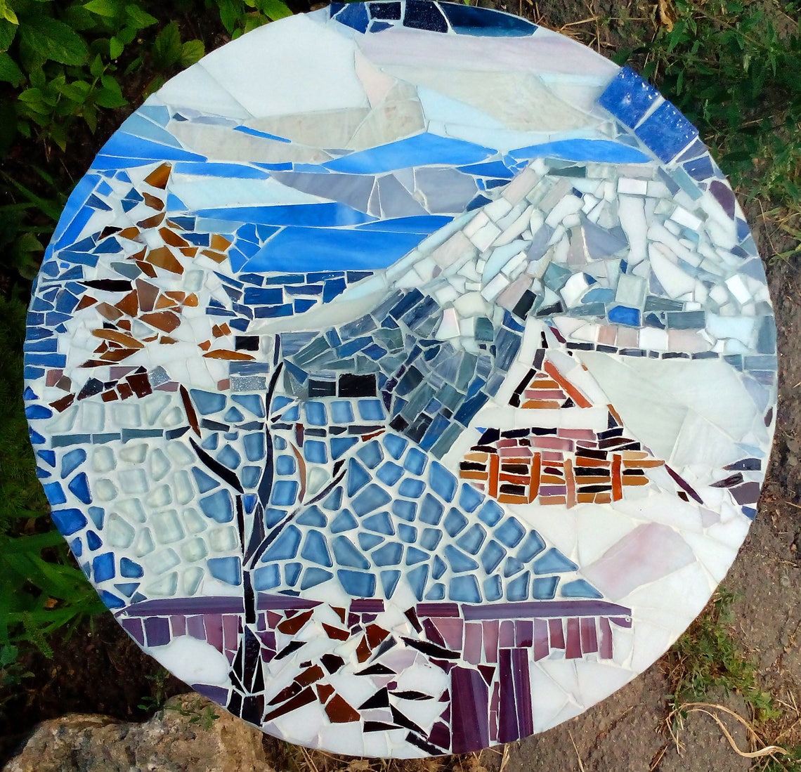 Four Seasons Glass Mosaic - Etsy