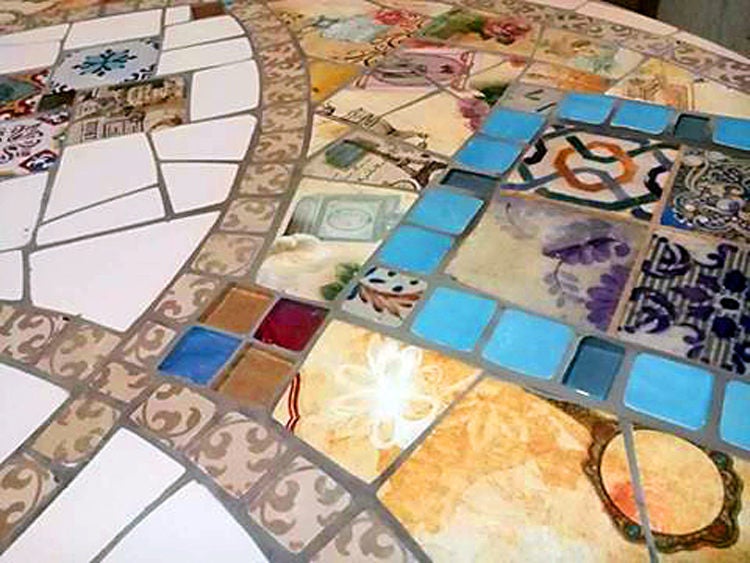 Table Mosaic Tiles Mosaic - Etsy