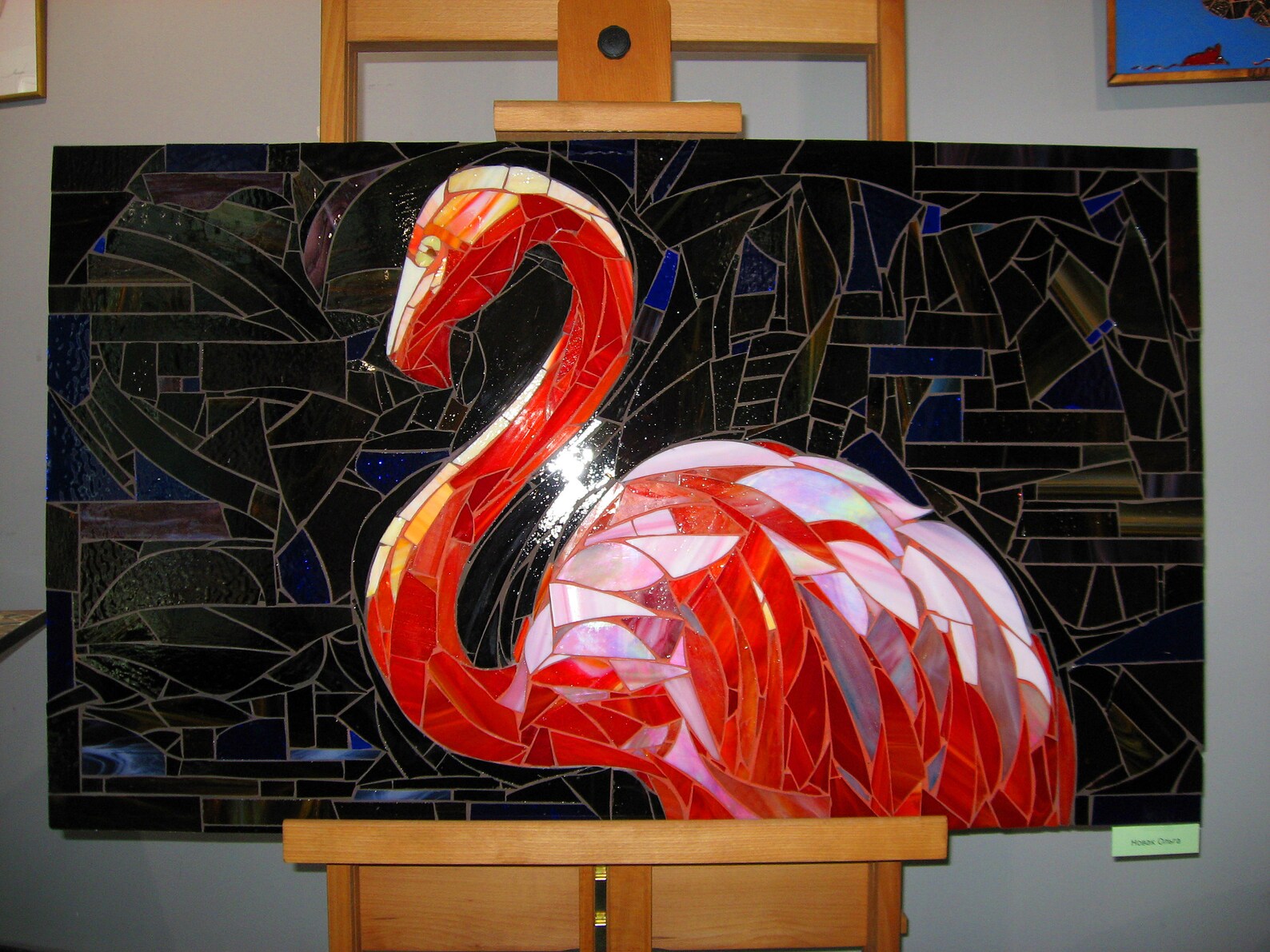 Flamingo Mosaic Glass Mosaic - Etsy