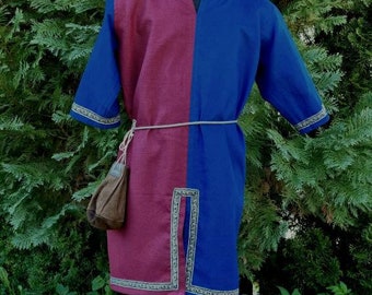 Blue Tunic for Children, Linen Tunic Medieval, Viking and Knight ...