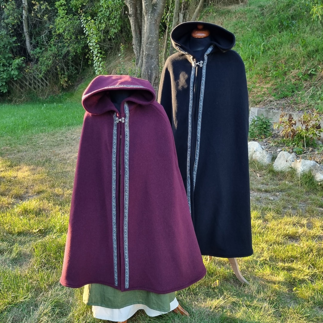 Children's Cloak With Hood and Celtic Border, Cape for Children ...