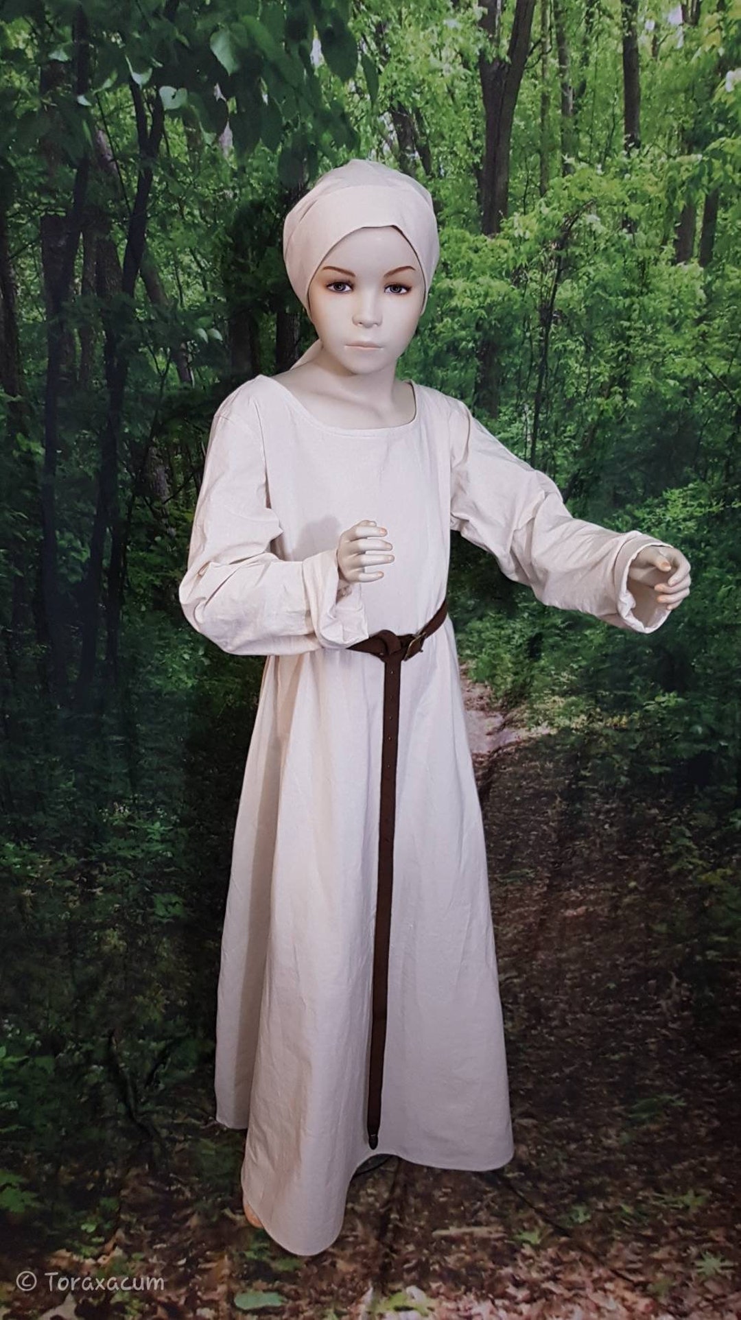 Medieval Dress for Children, Viking Dress for Girls, Underdress for ...