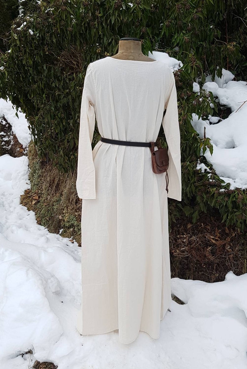 Undergarment Viking Dress Cotton Medieval Robe for Women | Etsy