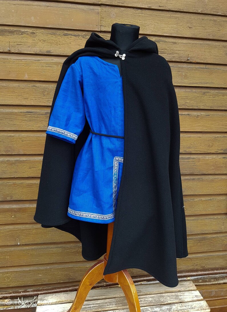 Blue Tunic for Kids Linen Tunic Medieval Viking and Knight | Etsy