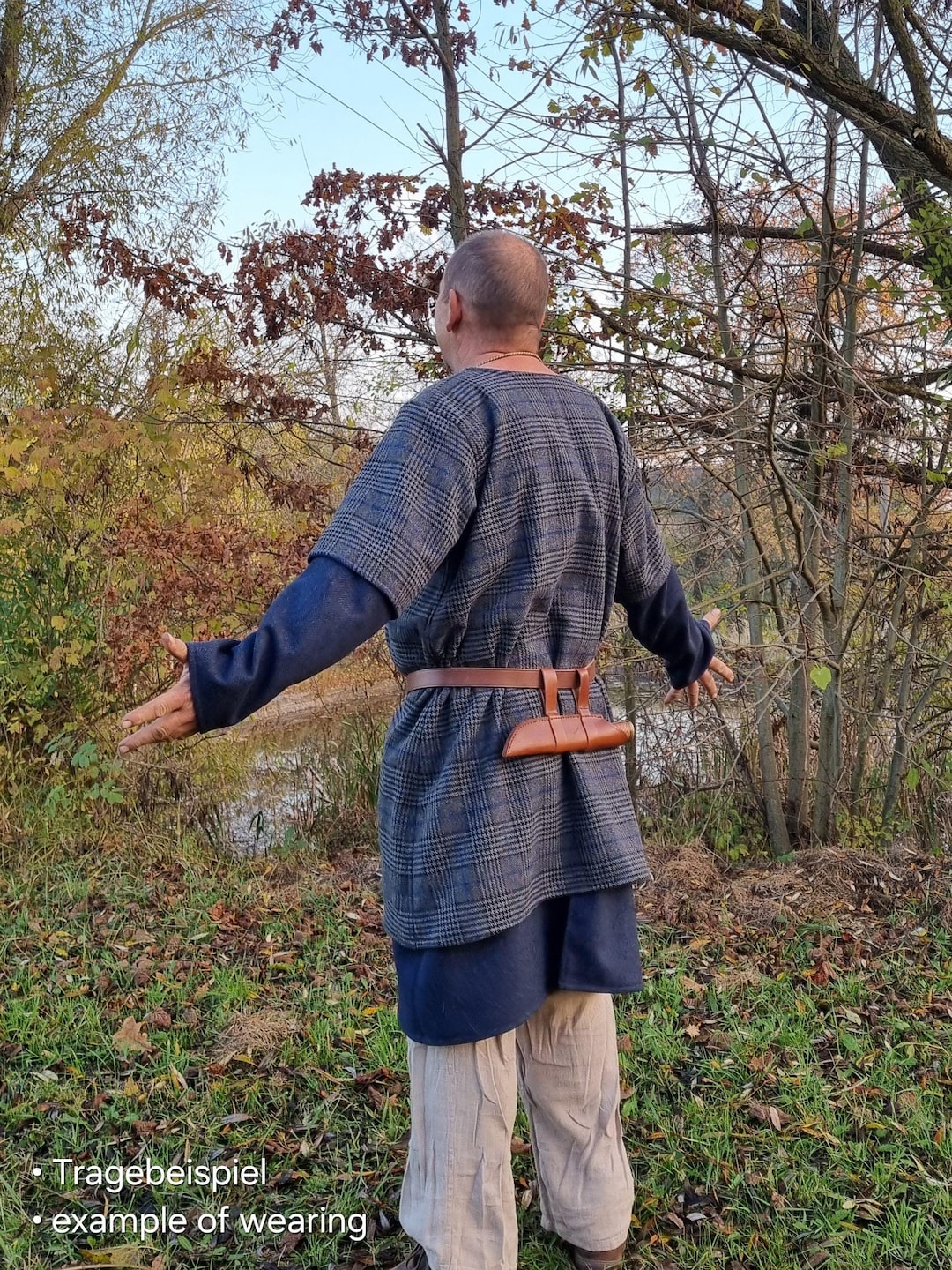 Winter Tunic, Wool, Plaid – Viking Style, for Men, by Toraxacum - Etsy