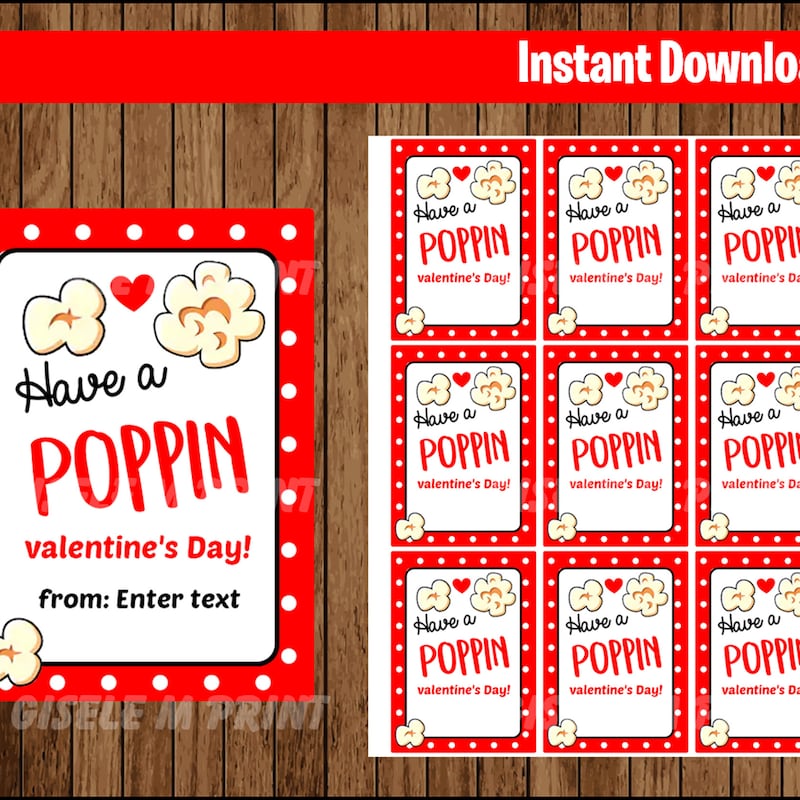 Valentines Popcorn - Etsy