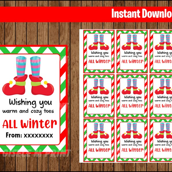 Christmas Sock Gift Tag - 60+ Gift Ideas for 2023