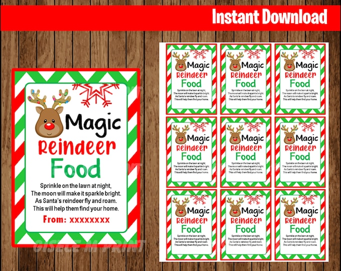 Candy Cane Seeds Topper, Christmas Bags Toppers, Printable Christmas ...