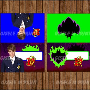 Descendants Food Labels, Printable Descendants Food Tent Cards ...