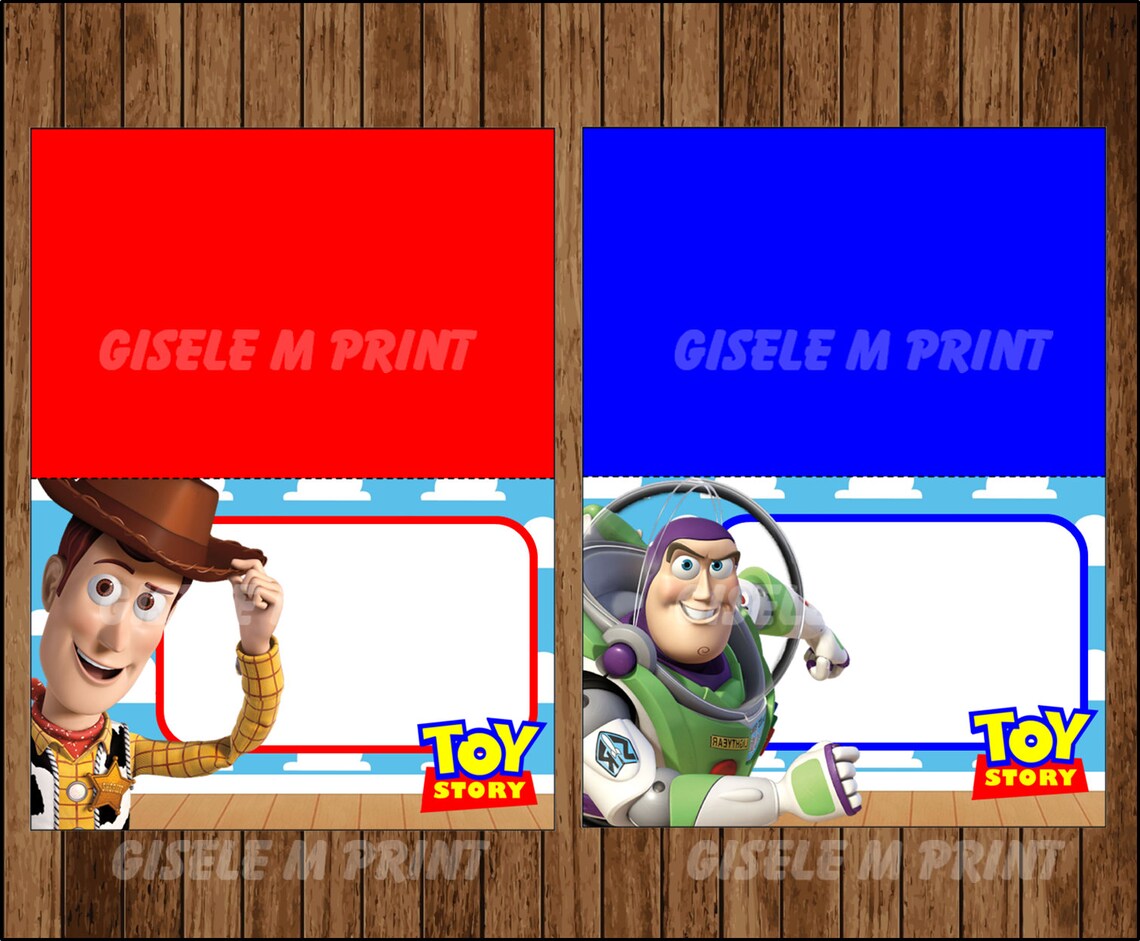 Toy Story 4 Food Labels Printable Toy Story Food Tent Cards - Etsy