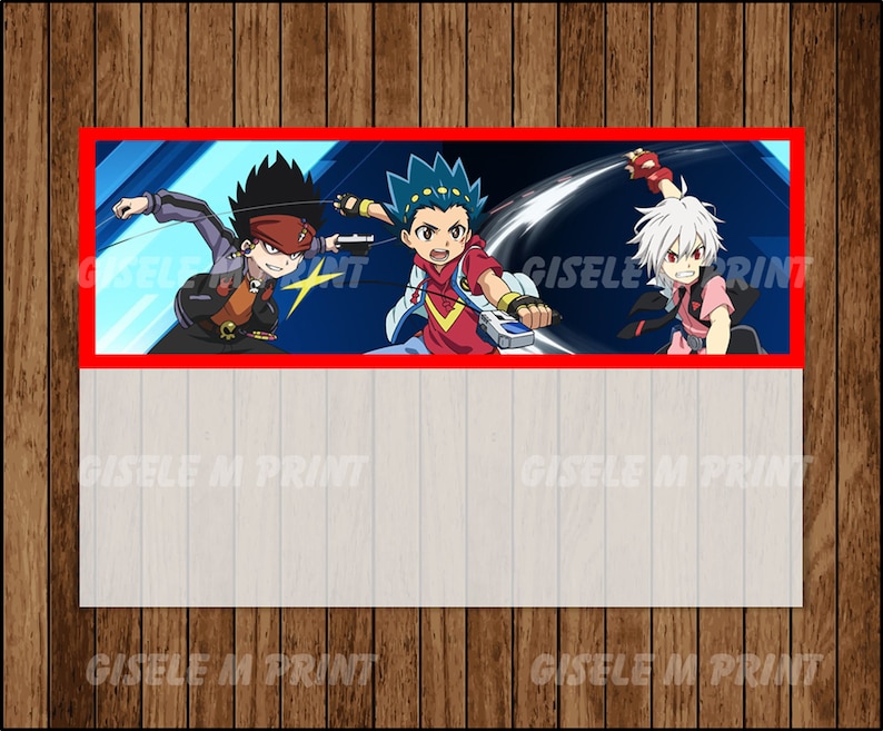Beyblade Burst Bag Toppers Printable Beyblade Burst Birthday | Etsy