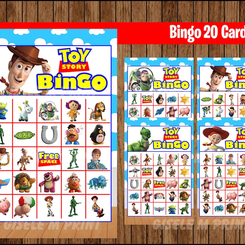 Toy Story Bingo - Etsy