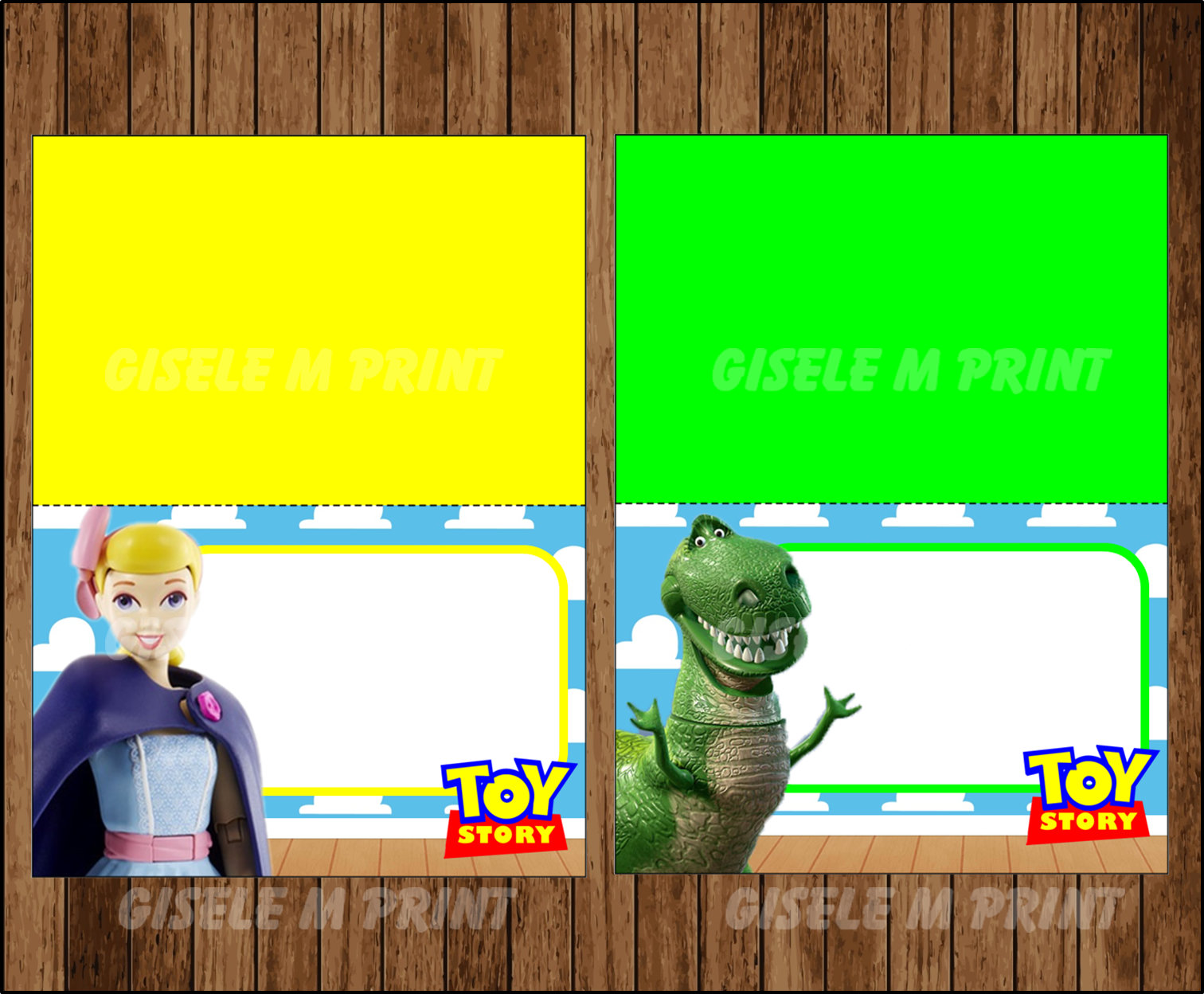 Toy Story 4 Food Labels Printable Toy Story Food Tent Cards - Etsy